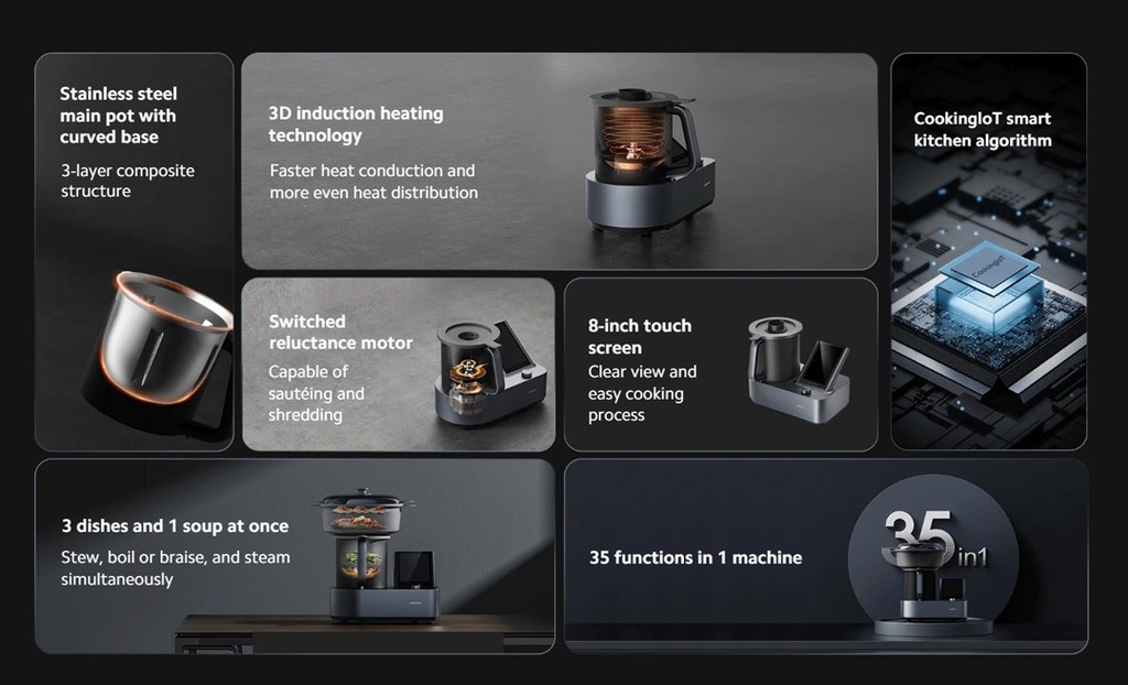 Xiaomi Multifunctional Smart Cooking Robot Machine | CookingIoT ...