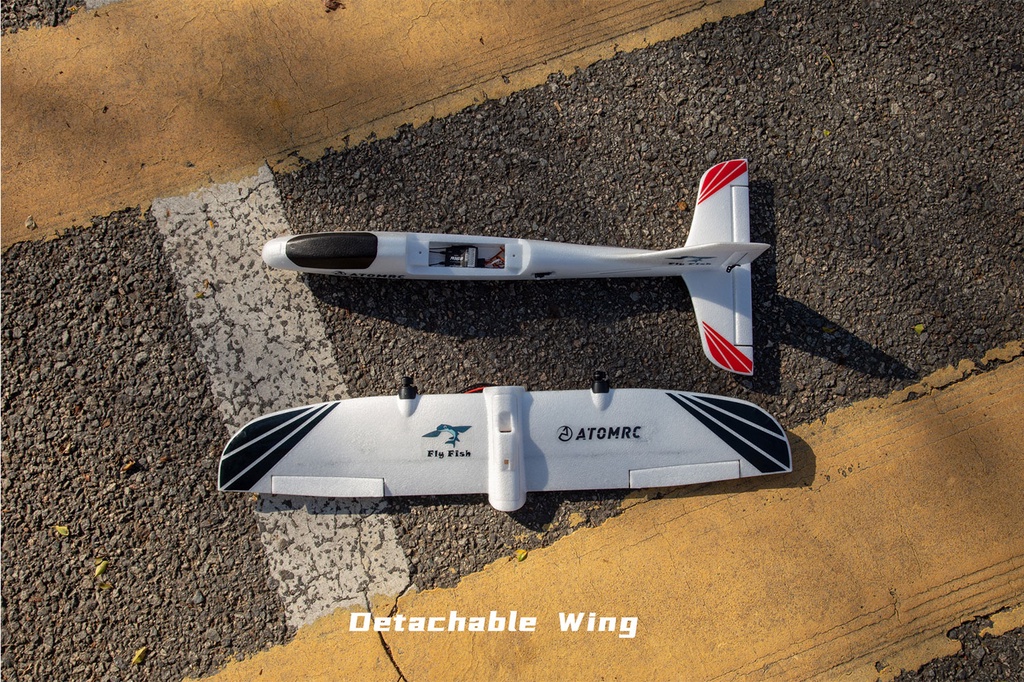ATOMRC Fixed Wing Flying Fish 650mm Wingspan FPV Aircraft RC Airplane ...