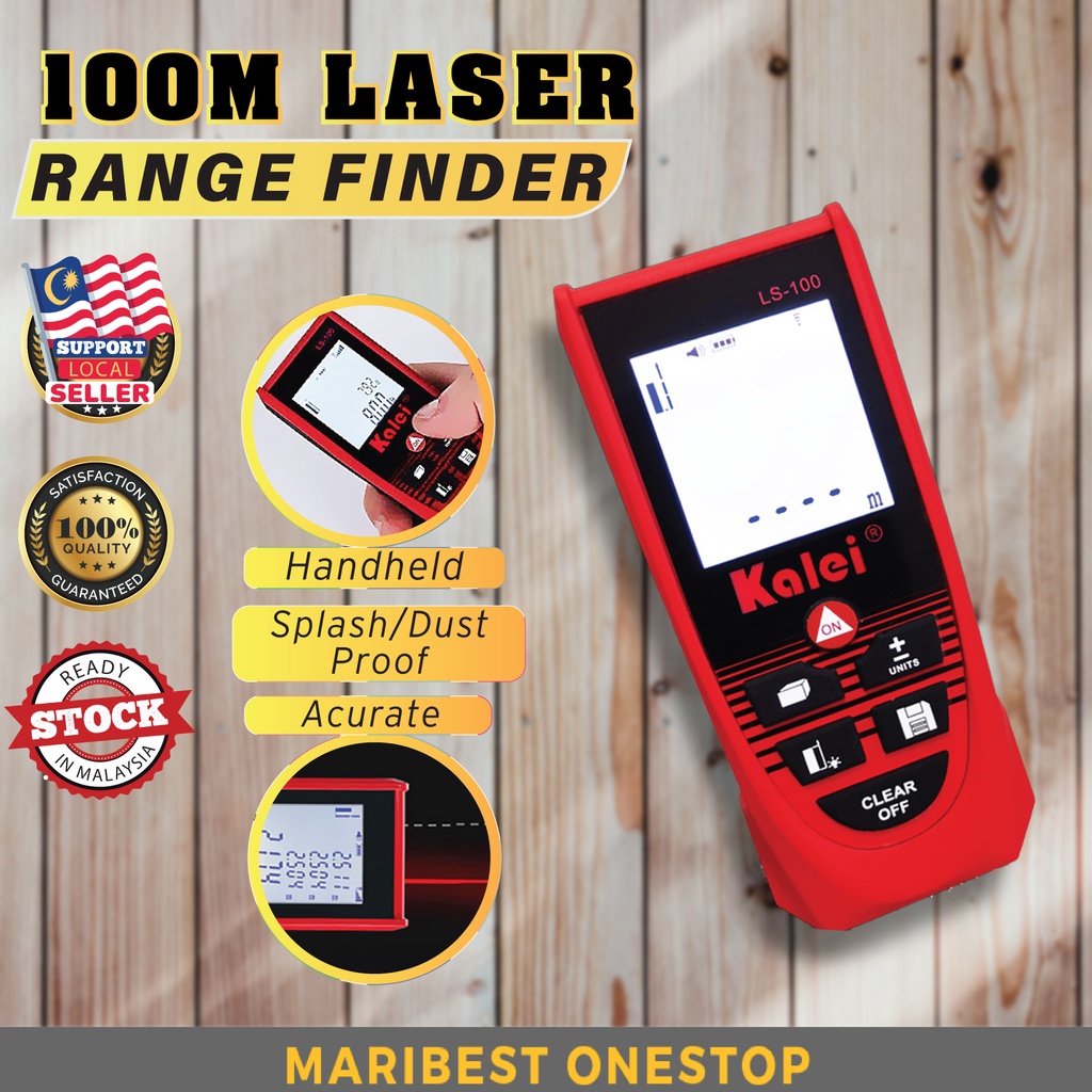 100M Handheld Laser Range Finder Digital Distance Meter Measurement ...
