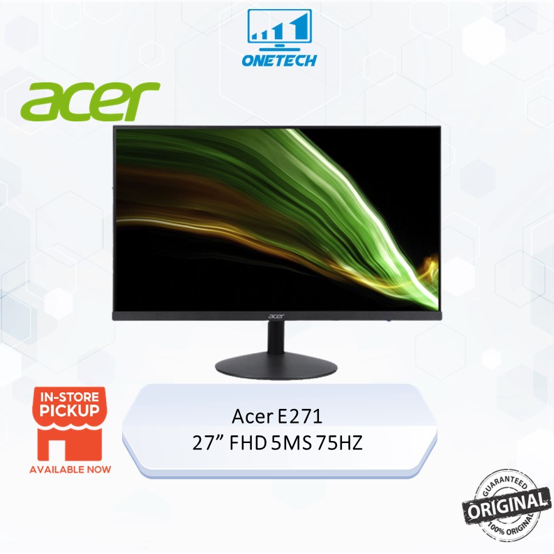 Acer E271 Monitor (27" FHD IPS/5MS/75Hz/3 Years Warranty) | Shopee Malaysia