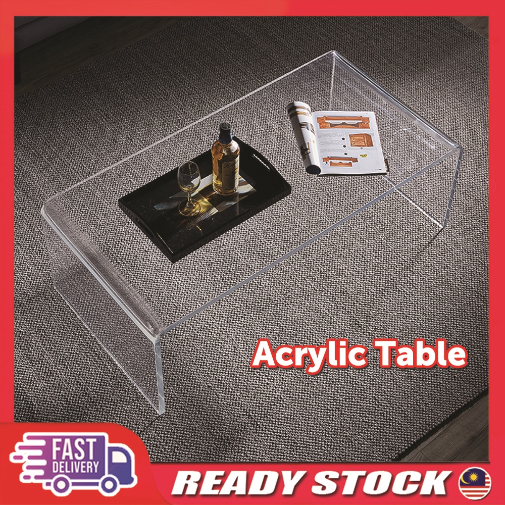 Light Luxury Small Acrylic Table Transparent Modern Simple Furniture ...