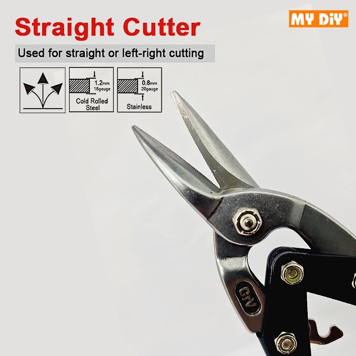 MYDIYHOMEDEPOT - UOFFC CRV 10" Aviation Tin Snip Cutter Straight Cut ...