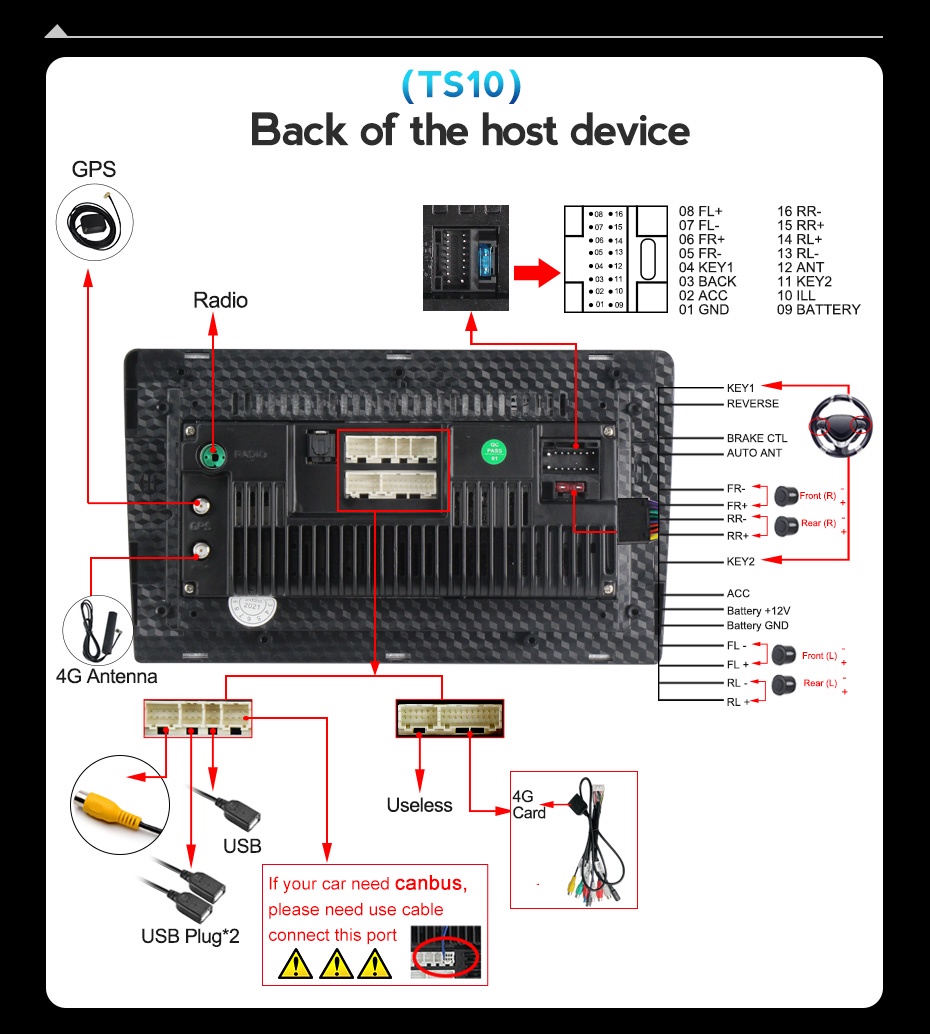 Evean TS10 7862 Chip Octa-Core 2Din Car Radio Android Player IPS Screen ...