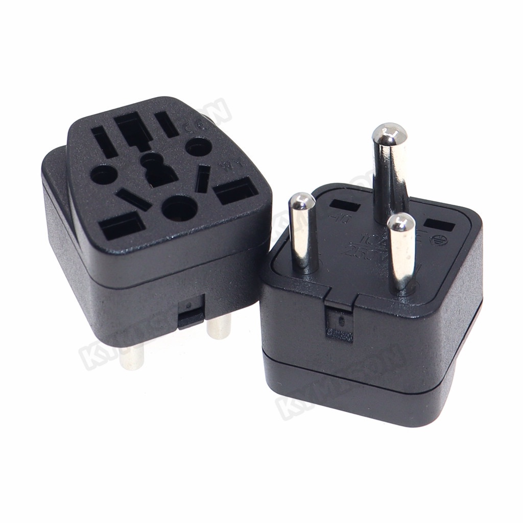 South Africa Plug Type D Adapter India 3 pins Conversion Power Plug ...