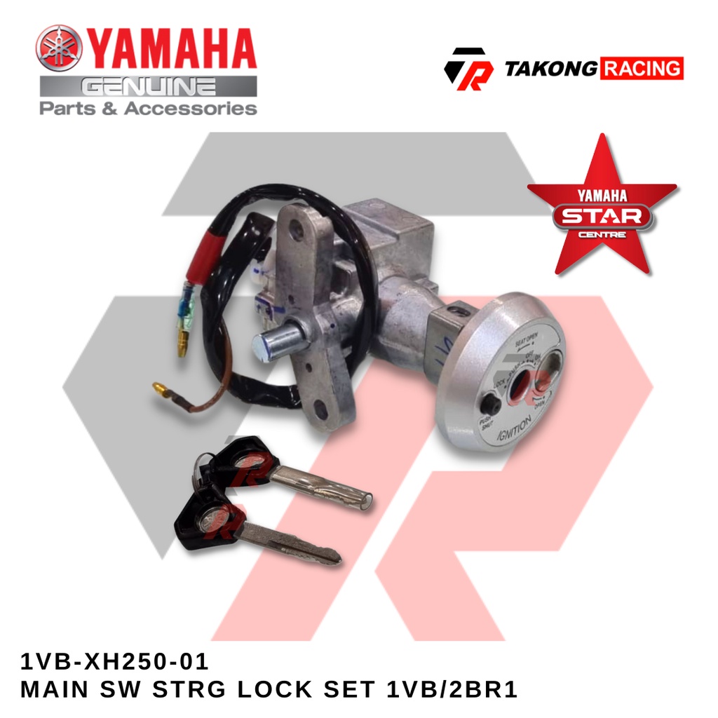 1VB-XH250-01 MAIN SW.STRG LOCK SUB ASSY | Shopee Malaysia