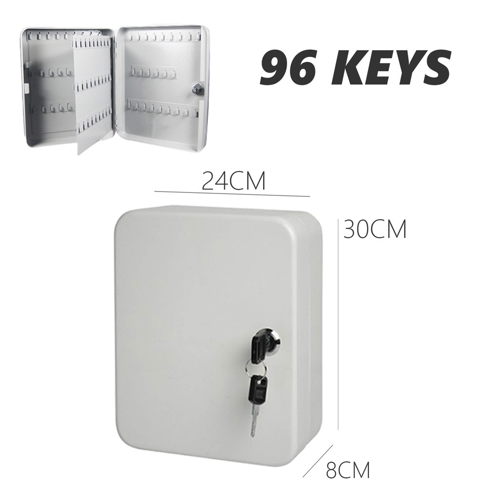 Key Holder Box Metal Key Box Wall Home Key Storage Box Kotak Kunci ...