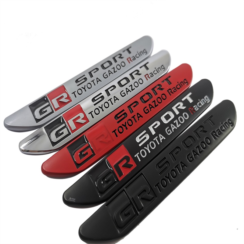 1 X Metal GR SPORT Logo Car Auto Side Fender Decorative Emblem Sticker ...