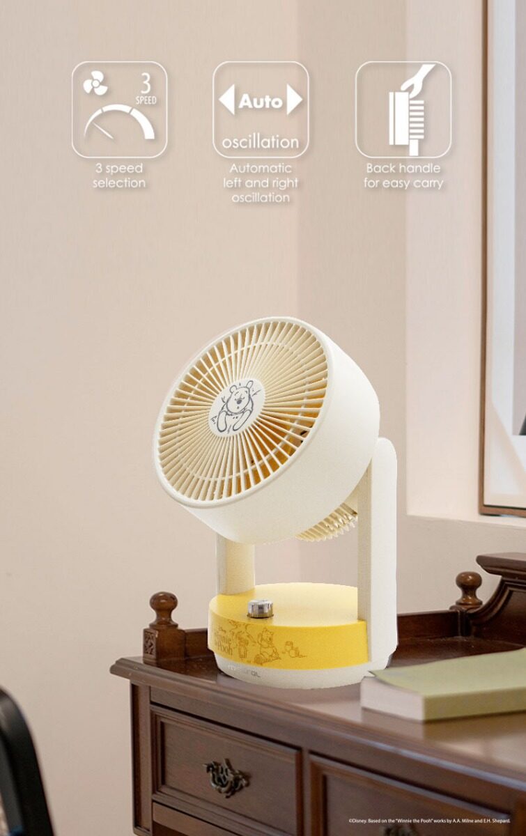 Disney Mistral 7 Inch High Velocity Fan Table Fan / Desk Fan ...