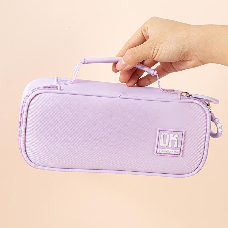 Pencil Case with Lock Large Storage Box School 4 Compartments 100 ...