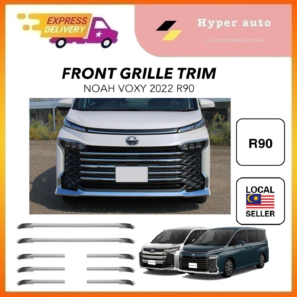 Toyota Noah Voxy R90 2022 front grille trim chrome lining garnish ...
