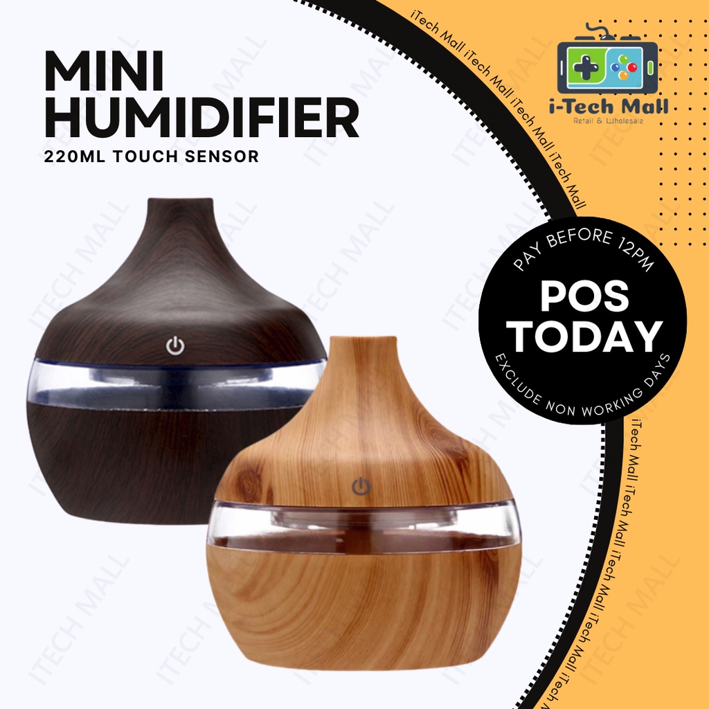 Air Humidifier LED Light Lamp Purifier Aroma Diffuser Therapy Purify ...