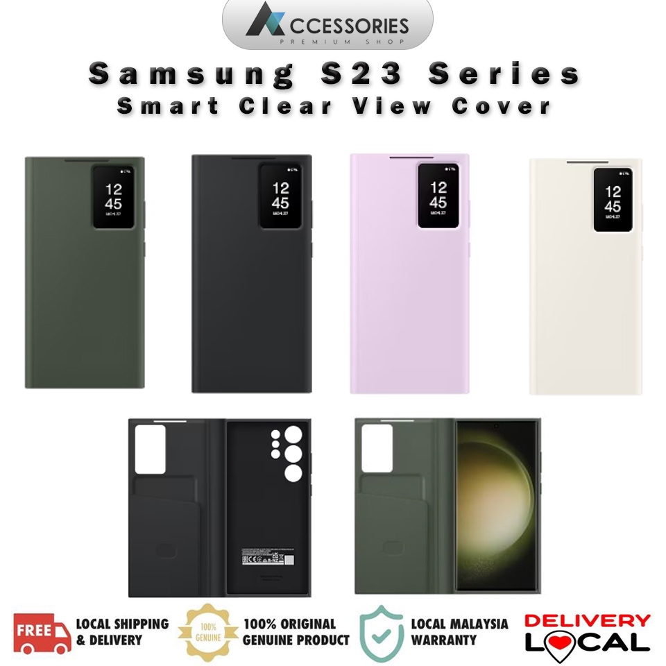 Samsung Smart Clear View Wallet Case For Samsung Galaxy S23 Series S23 ...