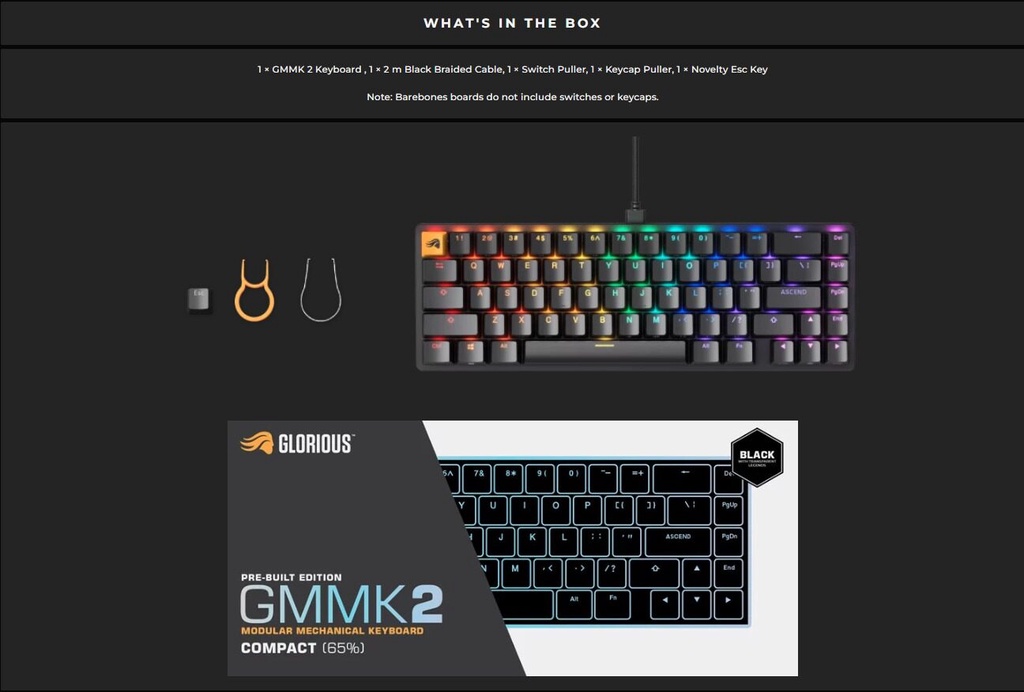 Glorious GMMK 2 Modular mechanical Gaming RGB Keyboard | Shopee Malaysia
