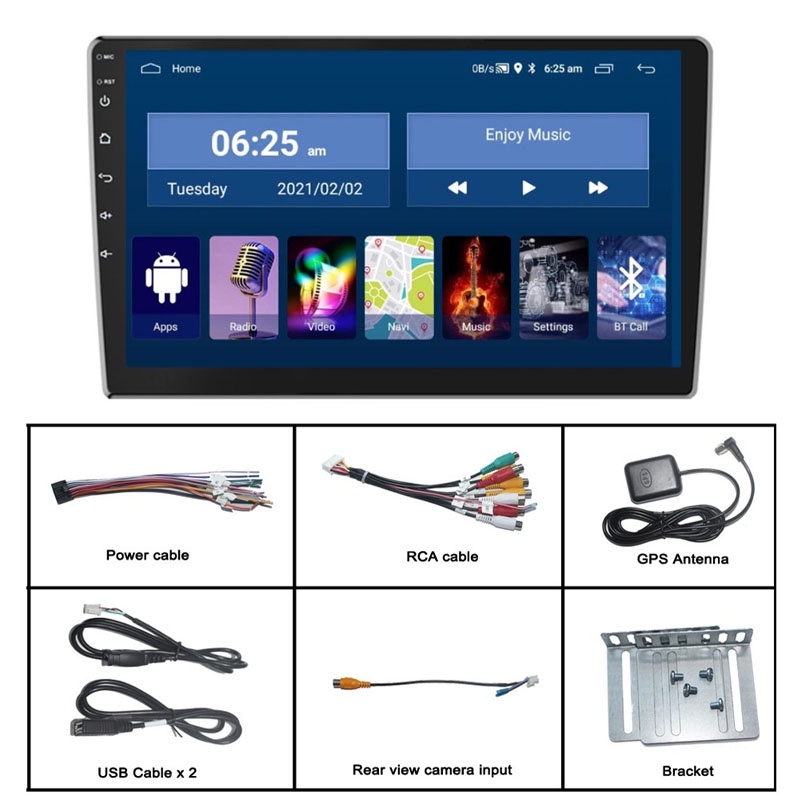 (6G+32G Android15 Carplay &Android Auto) 7"/9"/10.1"Inch Android Player ...