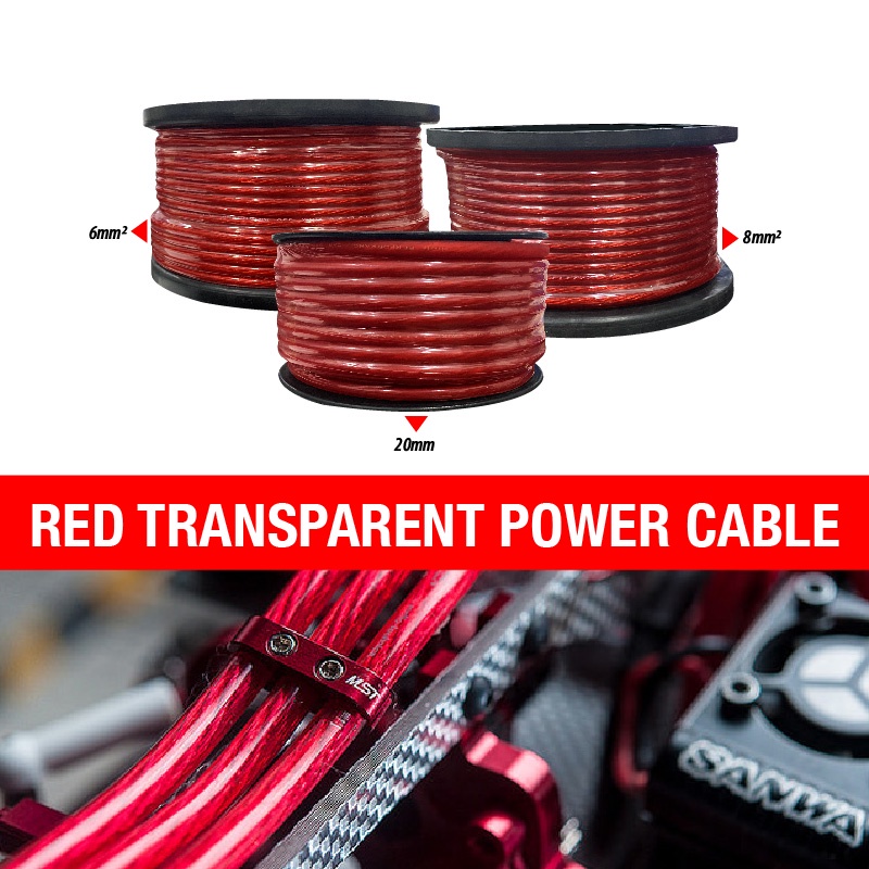 1M Power AMP Cable Subwoofer Hi-Fi Car Audio System Cable 8GA / 6GA ...