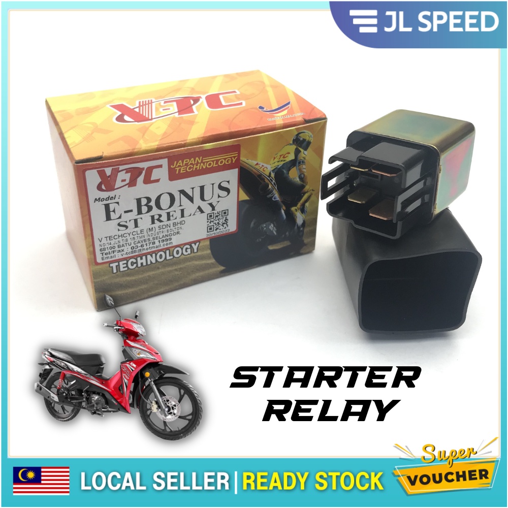 SYM BONUS 110 / E-BONUS / SPORT BONUS SR STARTER RELAY (VTC) | Shopee ...