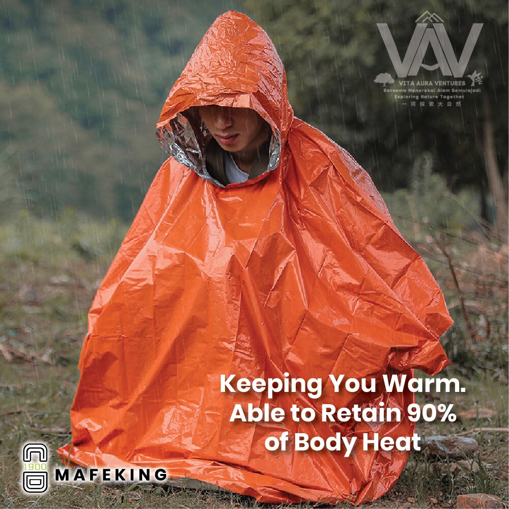 MAFEKING Emergency Survival Rain Poncho Raincoat | Shopee Malaysia