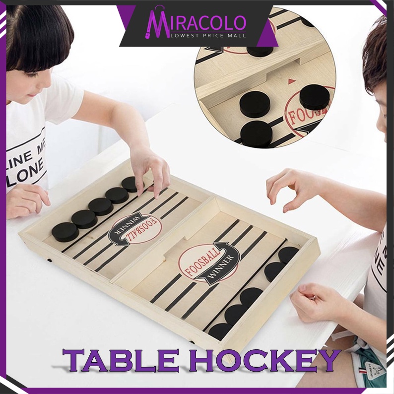 MIRA Table Fast Hockey Paced Sling Puck Winner Game Toys for Family ...