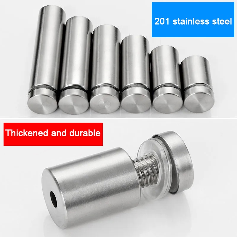 4pcs 12mm/16mm/19mm/25mm Glass Fasteners Sign Standoff Screws ...