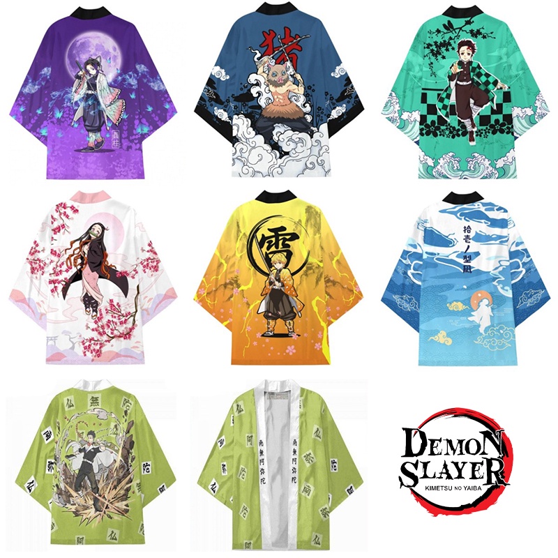 Tanjiro Kamado Agatsuma Zenitsu Demon Slayer Loose Fit Top Cosplay ...