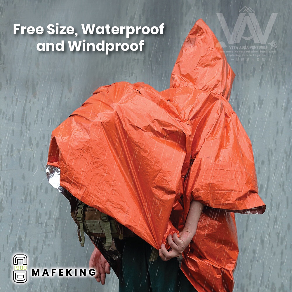 MAFEKING Emergency Survival Rain Poncho Raincoat | Shopee Malaysia