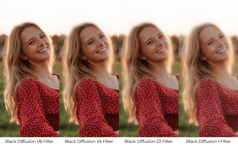 K&F Concept 1/4 Black Mist Lens Filter /Black Diffusion Lens Filter 18 ...