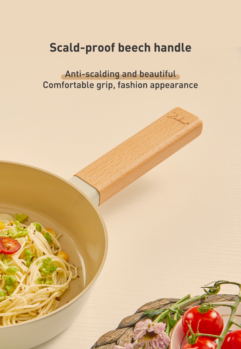 S&S【Local Stock】20/24/28 cm Frying Pan Ceramic Cookware Nonstick Pan ...