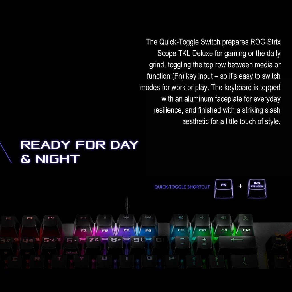 ASUS ROG Strix Scope TKL Deluxe (X801) - wired mechanical RGB gaming ...