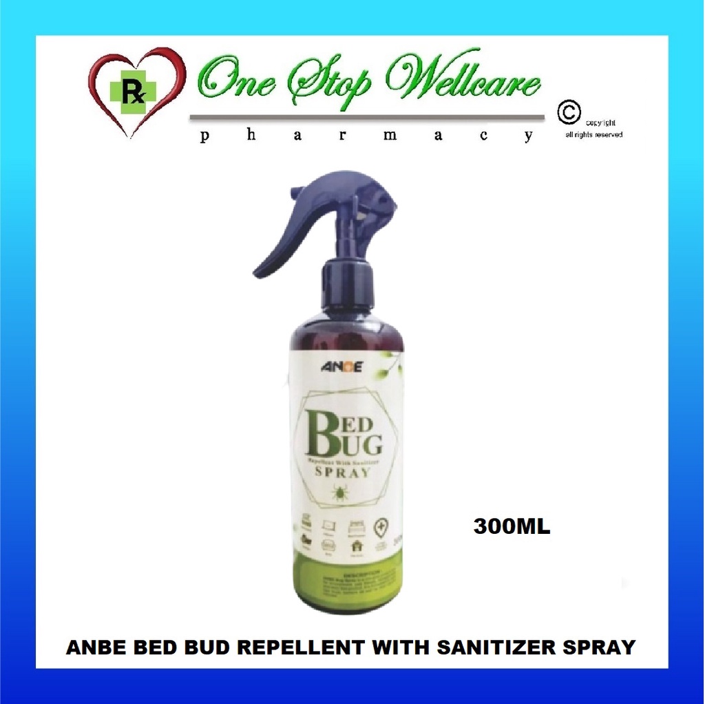 ANBE BED BUG REPELLENT WITH SANITIZER SPRAY 300ML (EXP:07/2028 ...