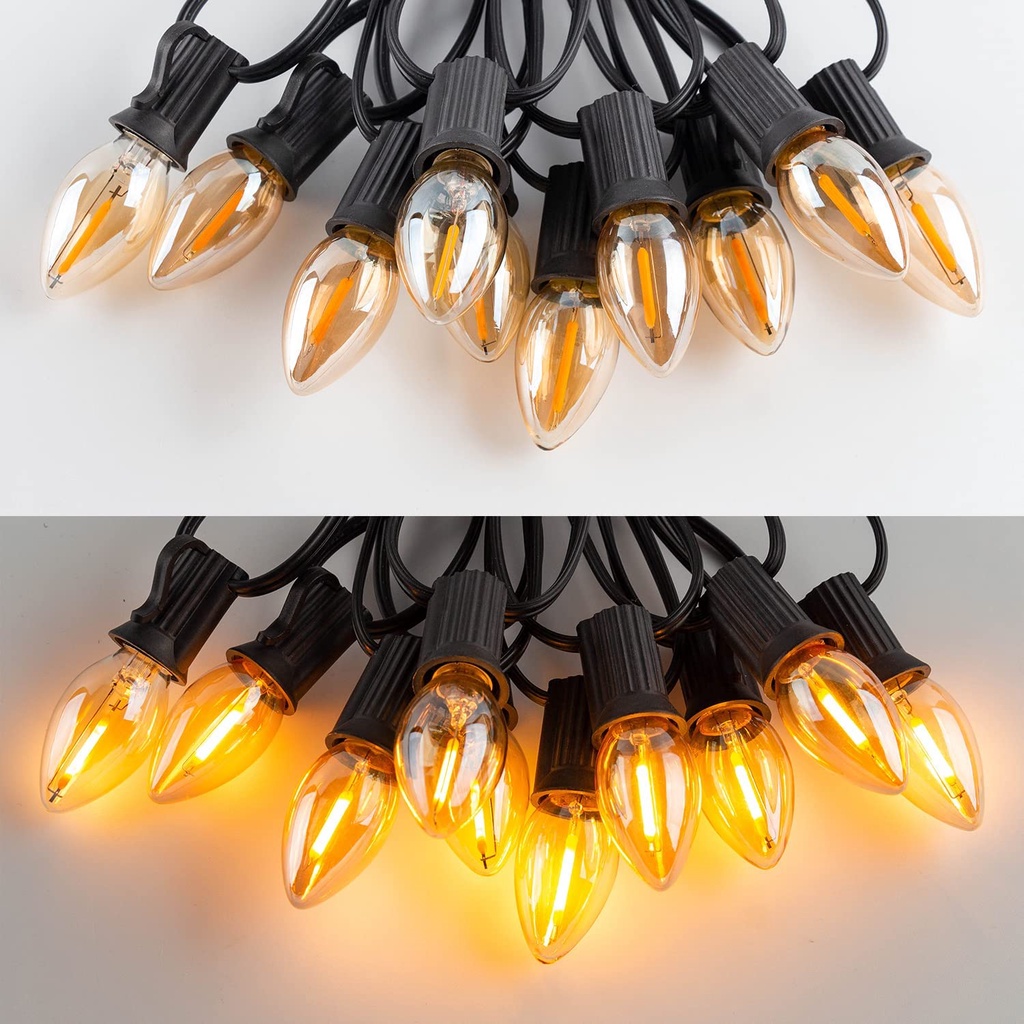 Vitange E12 E14 E27 LED Edison Bulbs 1W 2W 3W 4W 6W 8W LED Filament Bulb C7 T22 C35 A19 G40 G80 ...