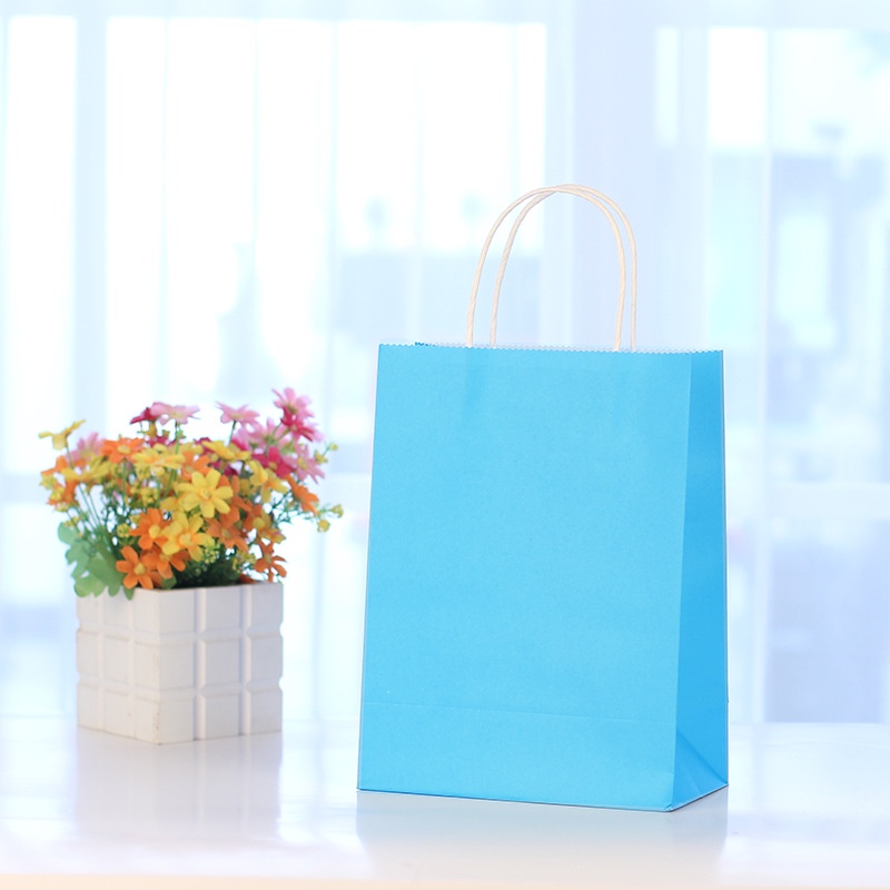 Beg Hadiah Goodies Handle Warna Biasa Beg Kertas Kraft Paper Bag Plain ...