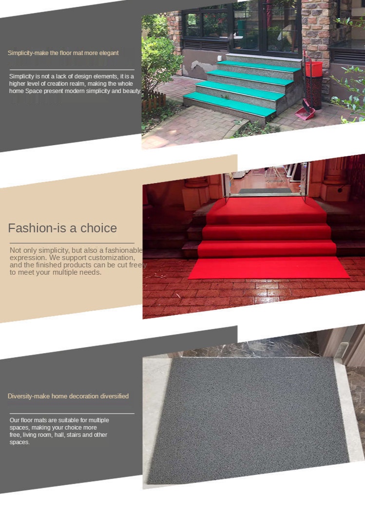 🔥Free shipping🔥Heavy Dust Removal Door Mat Entrance Carpet Rug PVC ...