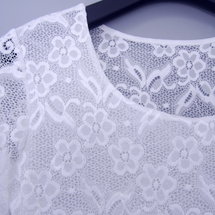 2023 renda baru baju kemeja lengan atas mencantikkan belakang dengan ...