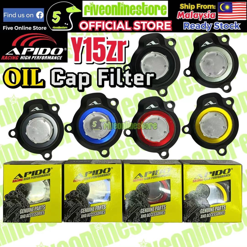 APIDO Oil Filter Cover Y15ZR Y16 LC135 5S FZ150 R15 MT15 Oil Filter Cap ...