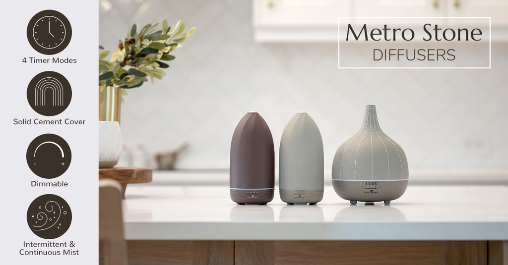Plant Therapy Metro Stone Diffuser Ultrasonic Aroma Air Humidifier | Shopee Malaysia