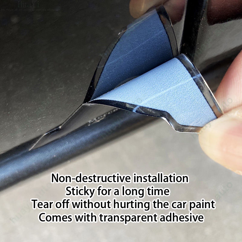 2/4 Pcs Toyota Black Transparent Car Door Corner Stickers Anti ...