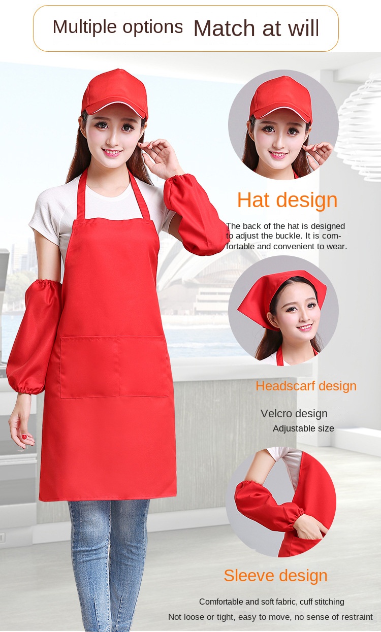 Unisex Korean apron fruit shop kitchen coffee restaurant supermarket ...