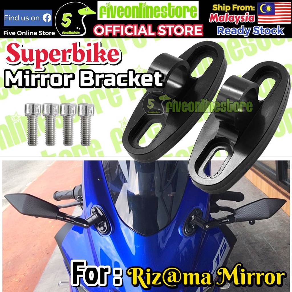 Side Mirror For Fairing Superbike R15 R25 Ninja 250 Ninja 650 ZX6 ZX10 ...