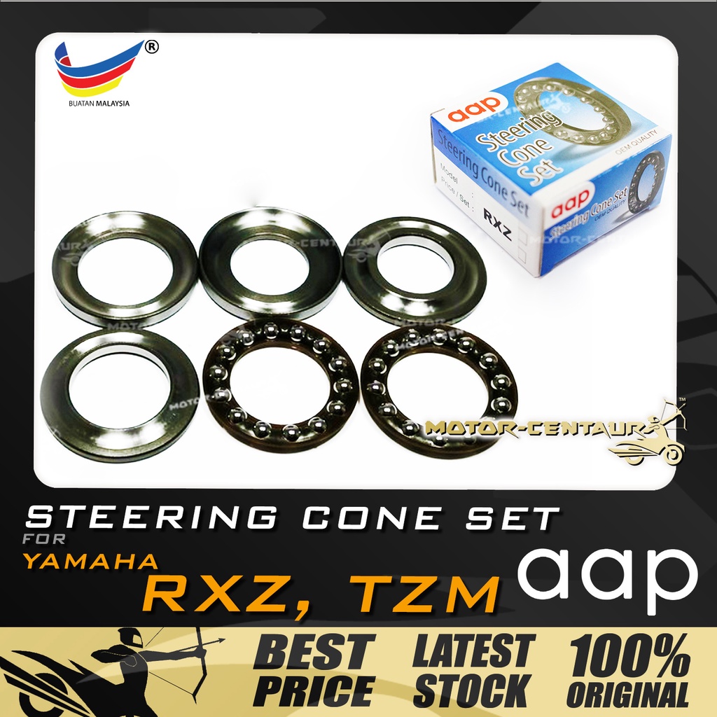 KON STERENG/FORK AAP STEERING CONE SET YAMAHA Y125,Y100,LC135,FZ150,RXZ ...