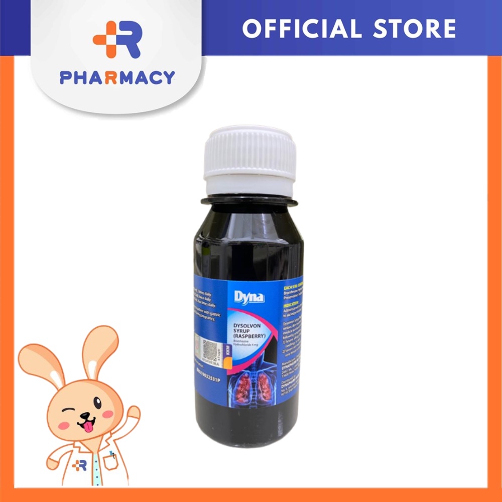 R Pharmacy | Dyna Dysolvon Cough Syrup Raspberry 60ml | Shopee Malaysia