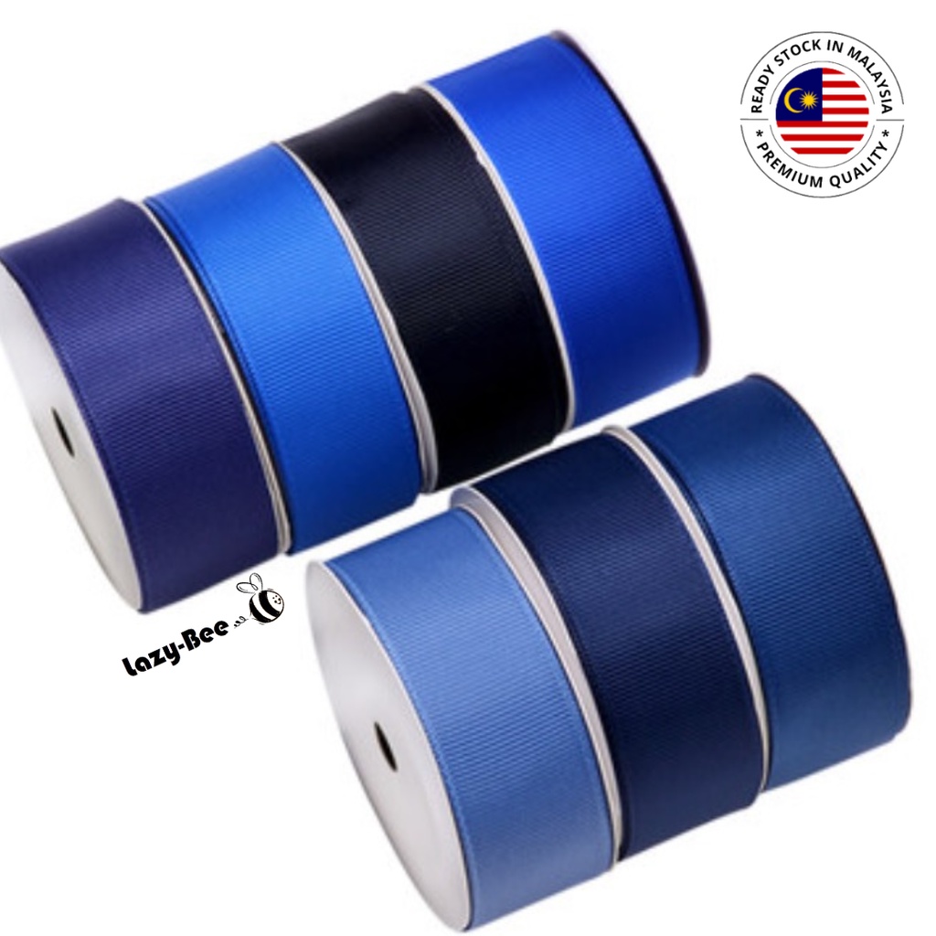 LAZY BEE 5 meter French Antique Blue Cobalt Grosgrain Ribbon Reben Door ...