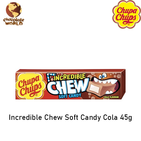 Chupa Chups Incredible Chew Soft Candy Cola Flavour 45g | Shopee Malaysia