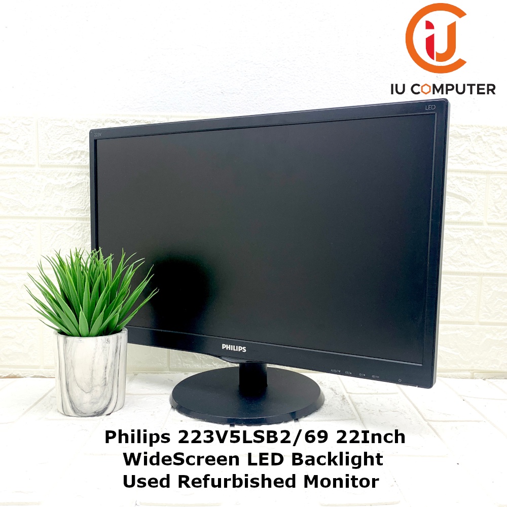 PHILIPS 223V5LSB2/69 22 INCH FHD WIDESCREEN LED BACKLIT USED ...