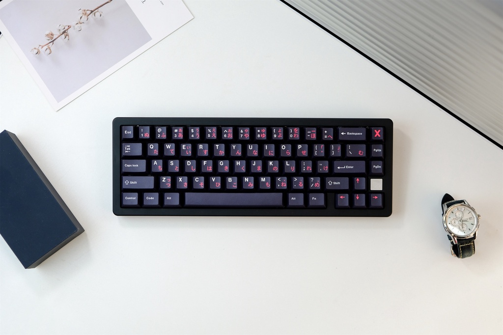 GMK Red Japanese WOB Keycap, 129 Keys PBT Keycaps Cherry Profile DYE ...