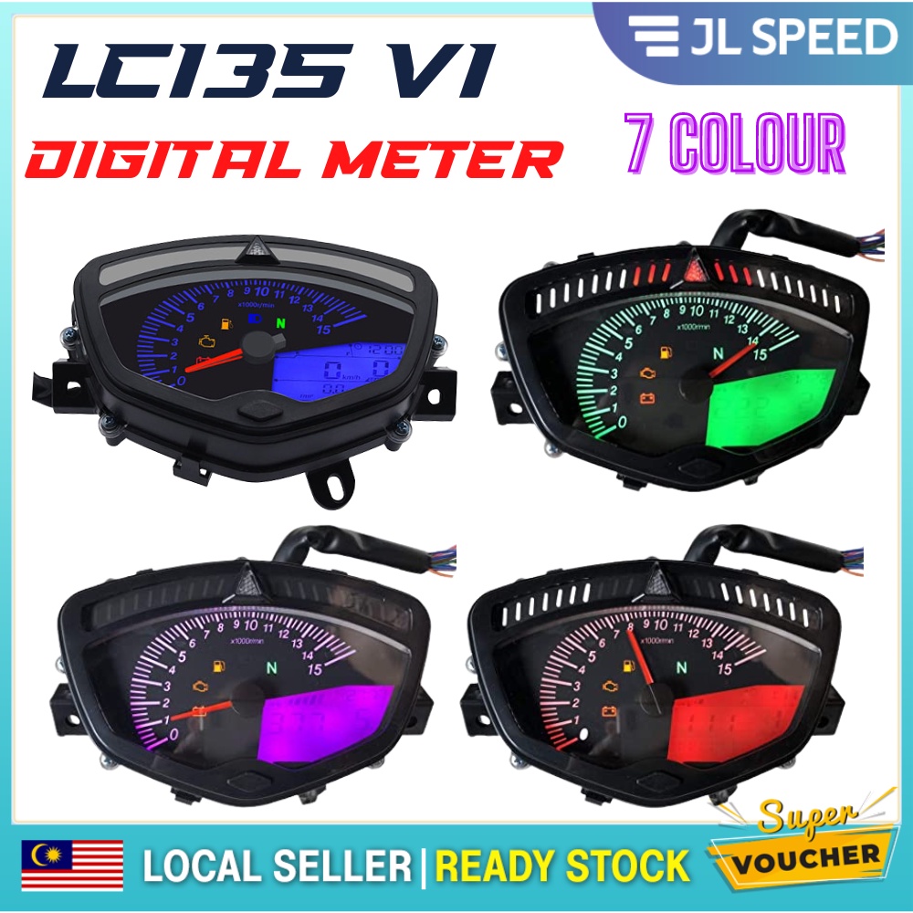YAMAHA LC135 V1 LC V1 DIGITAL METER ASSY OEM SPEEDO METER DIGITAL PNP ...