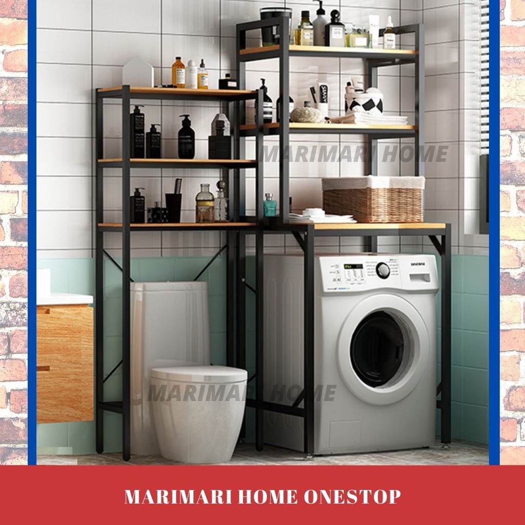 2 3 Tier Washing Machine Rack Cleaning Agent Laundry Organizer Bathroom ...