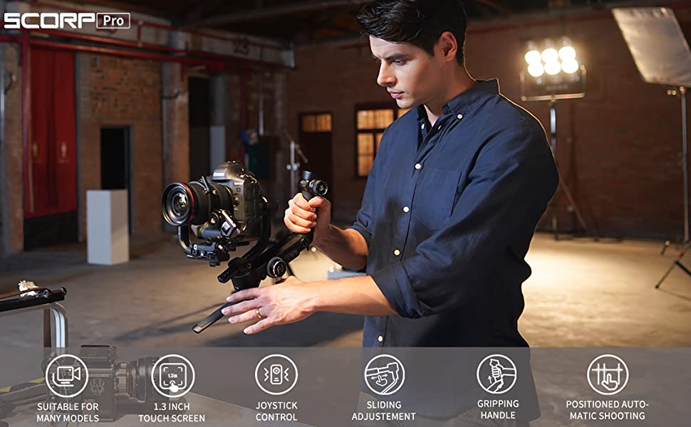 FeiyuTech SCORP Pro 3-Axis Gimbal Stabilizer for DSLR Mirrorless ...