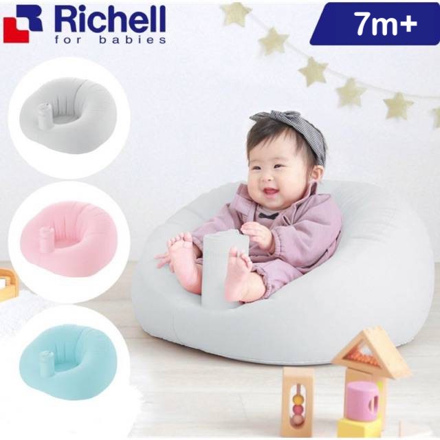Original Richell Soft Baby Sofa Baby Floor Seat + 3 Colors Choice ...