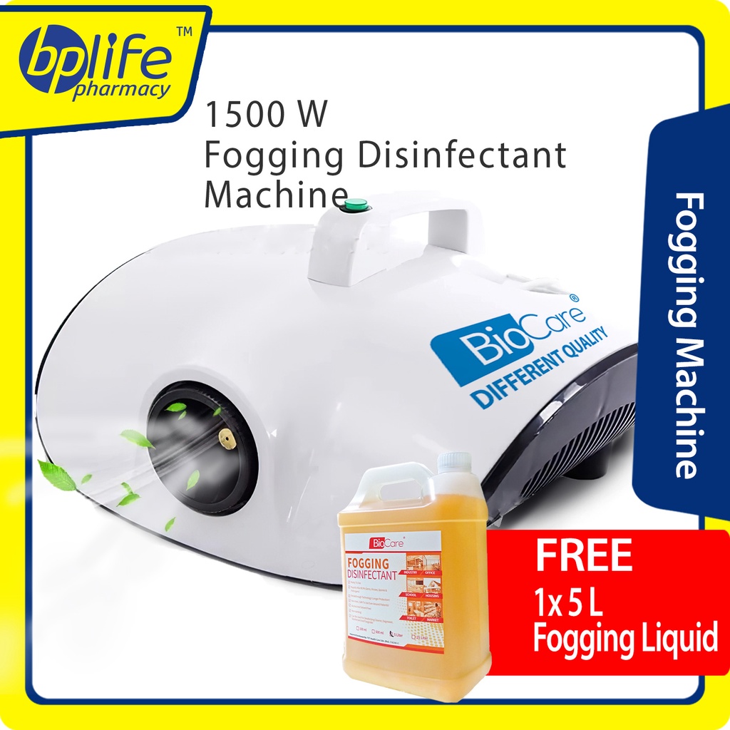 BioCare (FM1500) 1500W Fogging Machine Free 5L Fogging Disinfectant ...