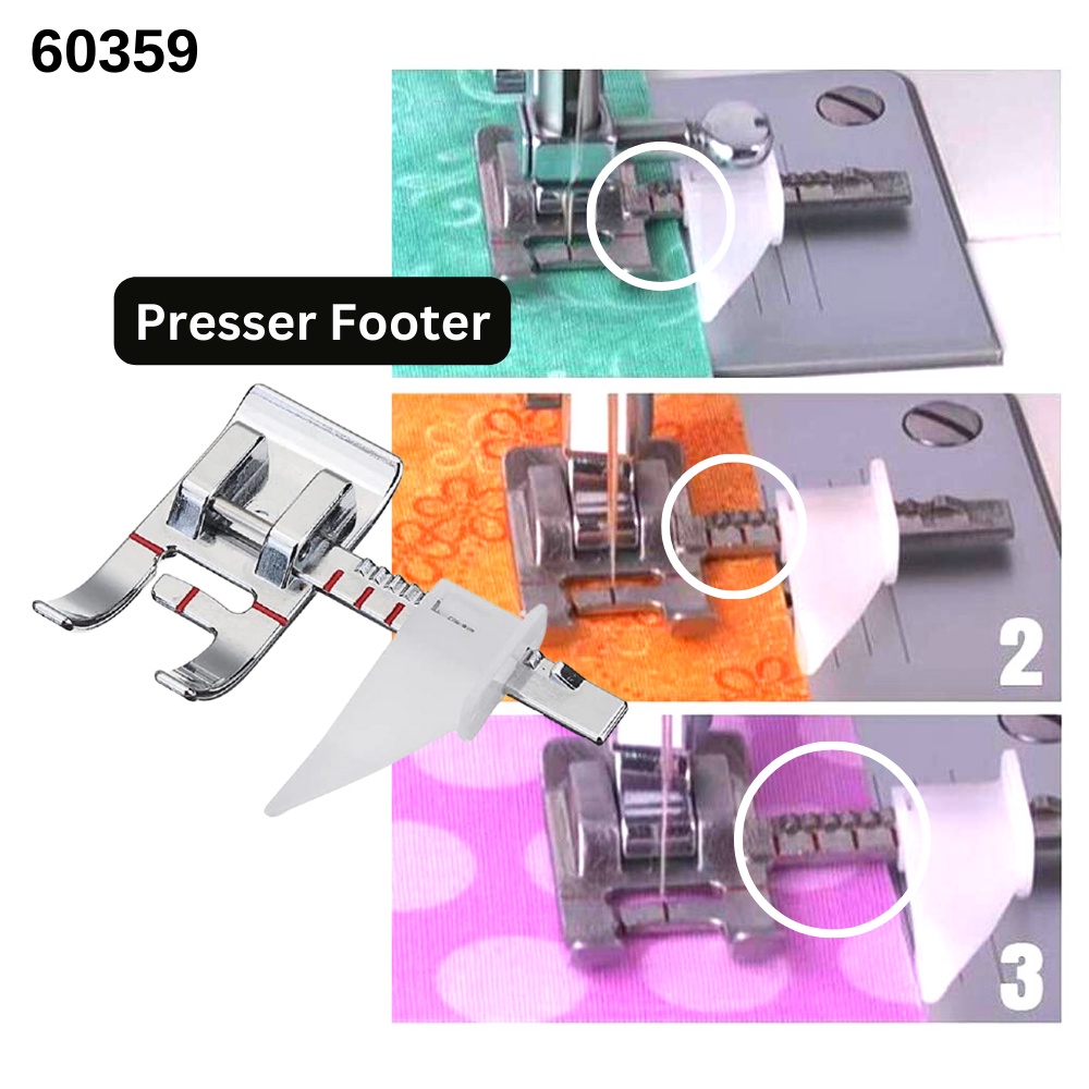 🌸 Tapak Presser Adjustable Footer For Seam Width Guide Sewing Tool ...